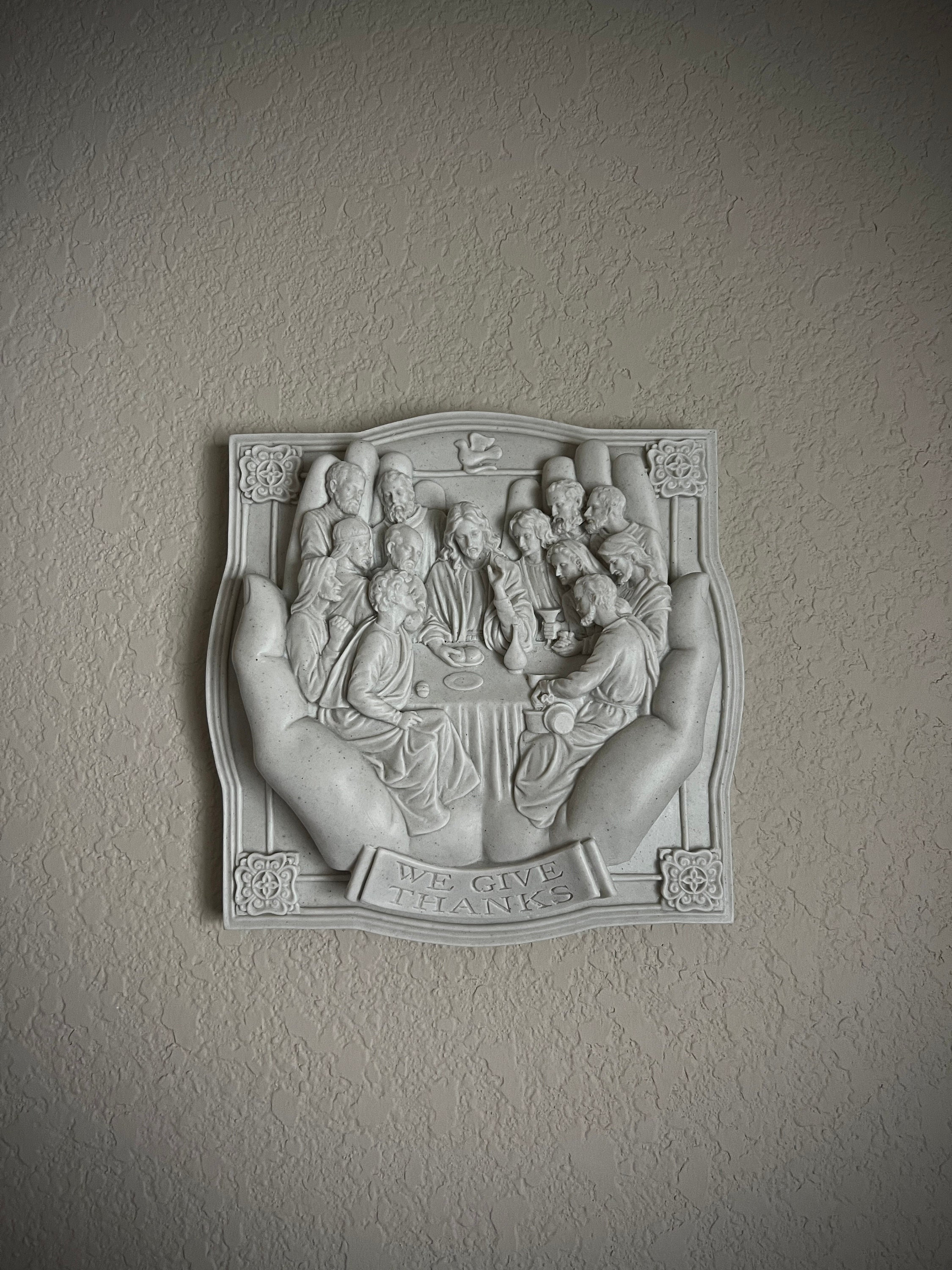 The Last Supper Marble Wall Decor Sculpture 9in 23cm - Etsy