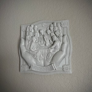 The Last Supper Marble Wall Decor Sculpture 9in 23cm - Etsy