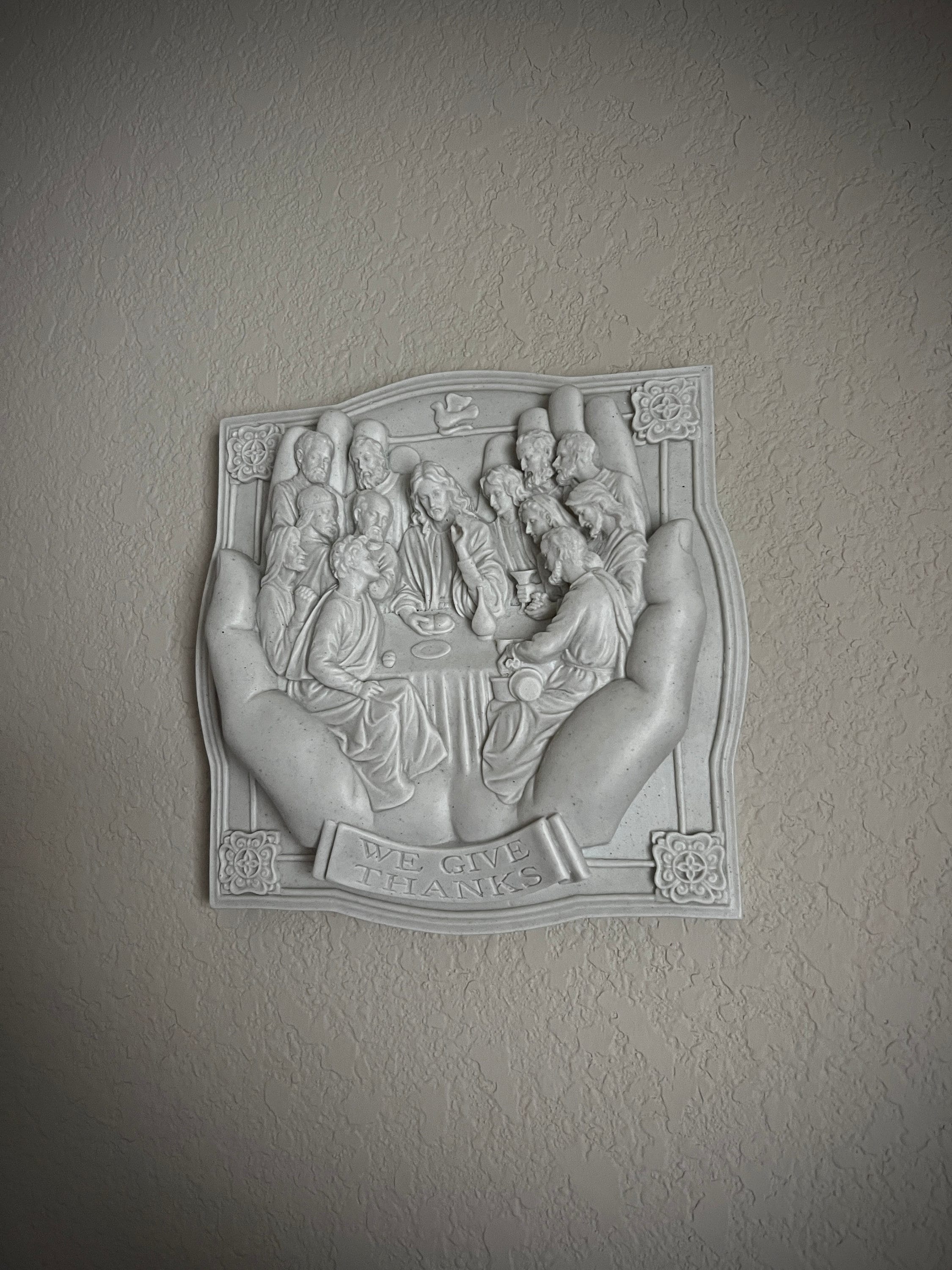 The Last Supper Marble Wall Decor Sculpture 9in 23cm - Etsy