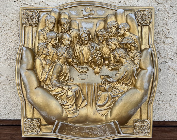 The Last Supper Marble Wall Decor - Sculpture 9in - 23cm - Etsy