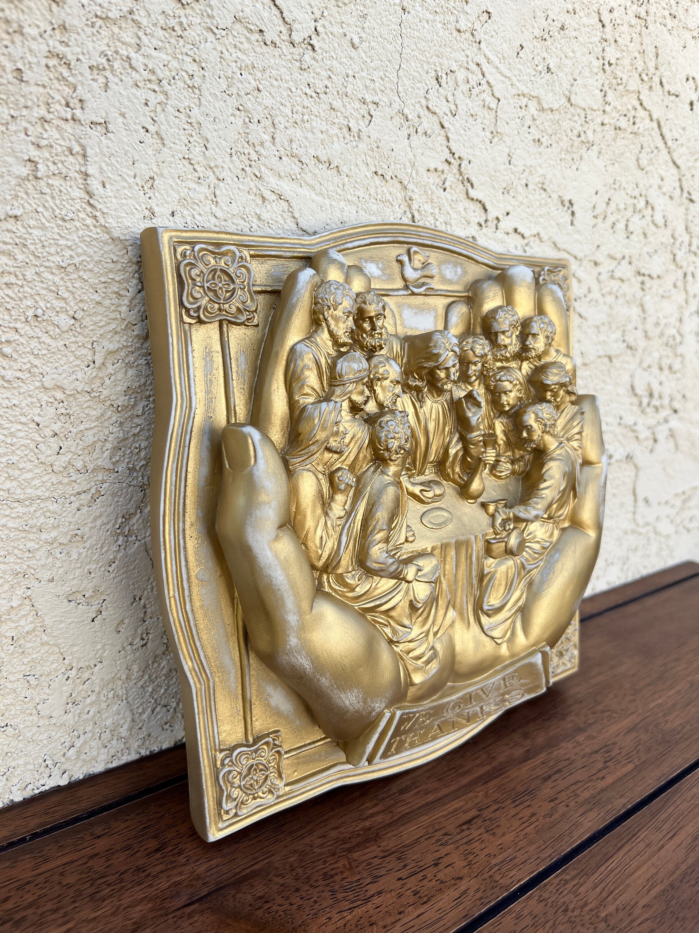 The Last Supper Marble Wall Decor Sculpture 9in 23cm - Etsy
