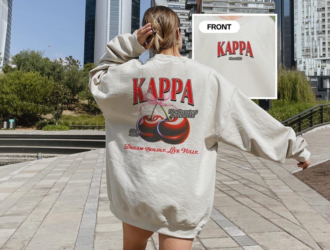 Kappa Kappa Gamma Cherry Sorority Sweatshirt, the Sweetest Sisterhood ...