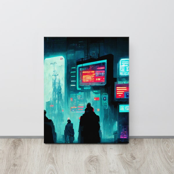 Cyberpunk World Wall Art - Etsy