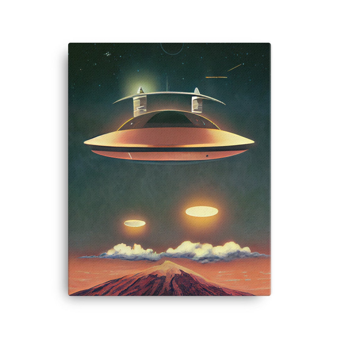 Vintage Flying Saucer Art