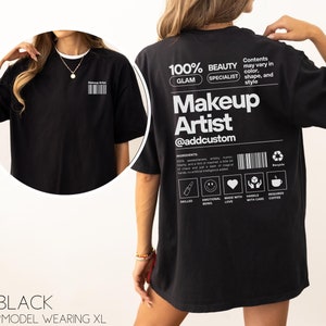 Makeup Artist Shirt Cosmetologist Tshirt MUA Gift Make-up Artist T ...
