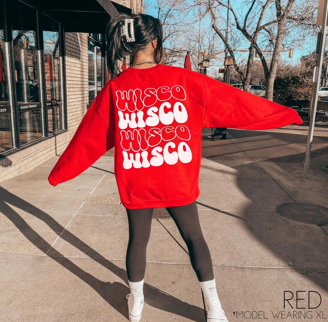 Wisco Sweatshirt Wisconsin Sweater Game Day Shirt Wisco Graduation Gift ...