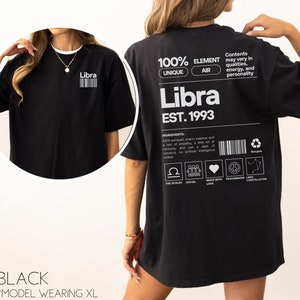 Libra Shirt Custom Zodiac Tshirt Personalized Horoscope Gift in My ...