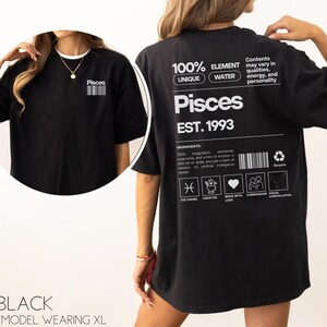 Pisces Shirt Pisces Gift Custom Zodiac Tshirt Personalized Horoscope ...