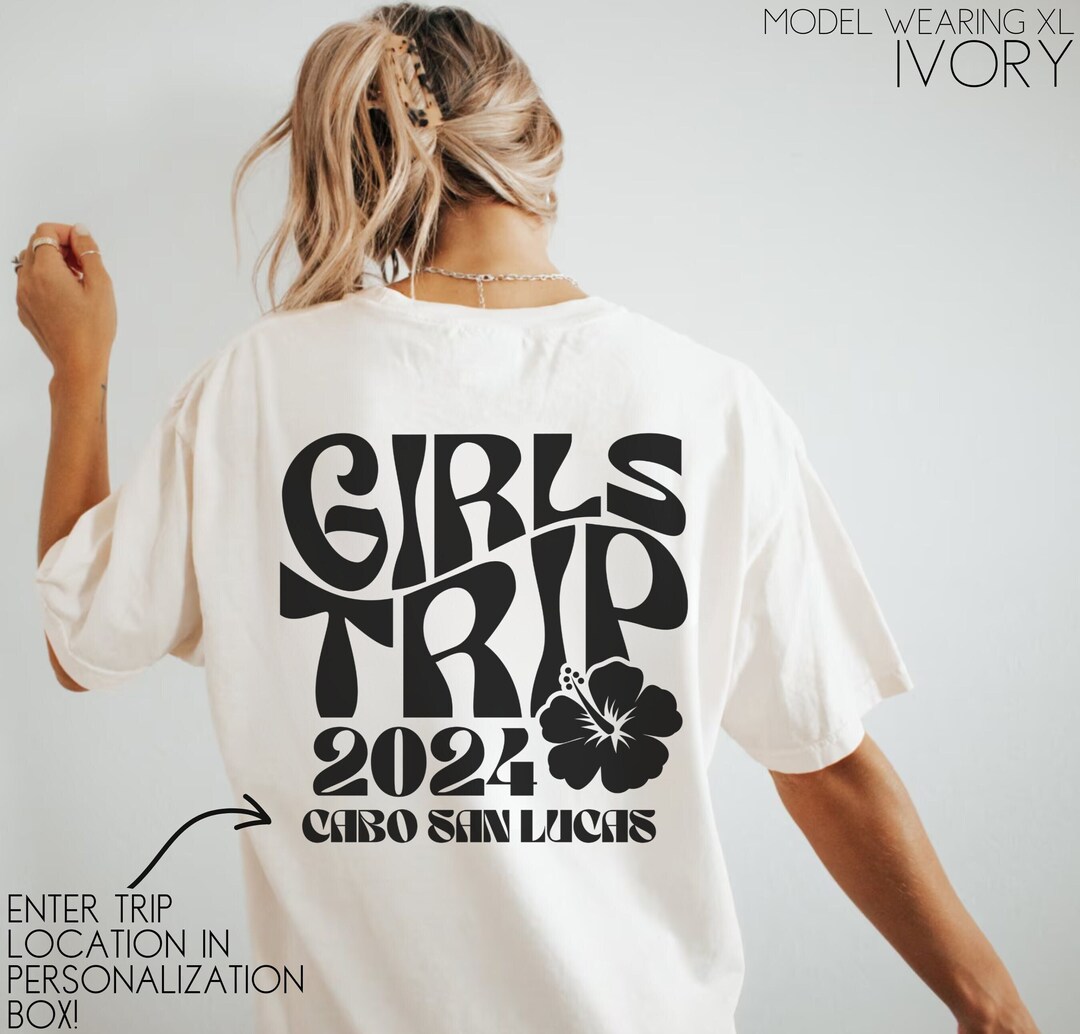 Custom Girls Trip Shirt Personalized Vacation Tshirt Girls Weekend Gift Beach Trip T-shirt Group ...