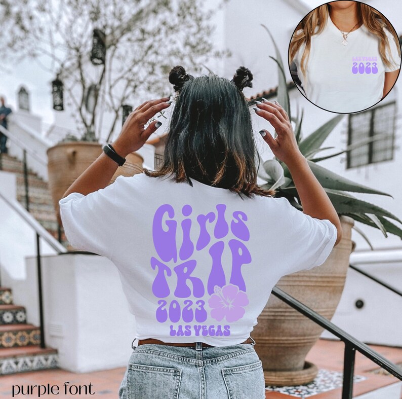 Personalized Girl's Trip T-shirt Girls Vacation Tshirt - Etsy