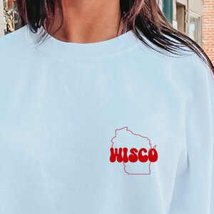 Wisconsin Sweatshirt Wisco Sweatshirt College Game Day Sweater - Etsy