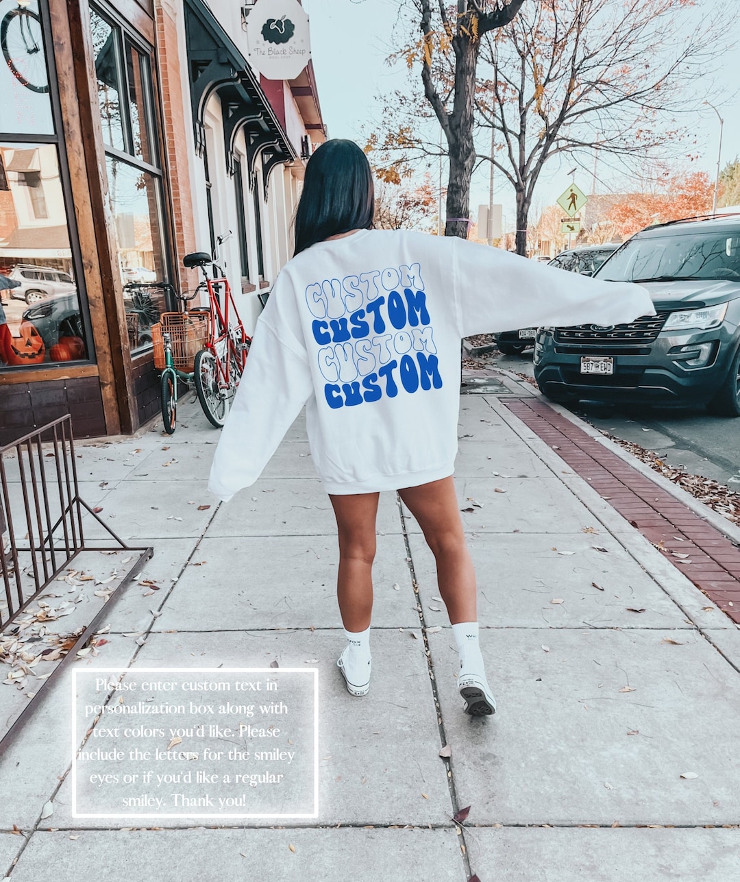 Custom Sweatshirt Custom University Sweater Personalized College ...