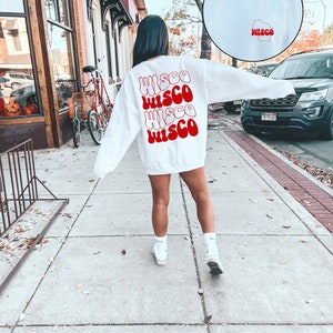 Wisconsin Sweatshirt Wisco Sweatshirt College Game Day Sweater - Etsy