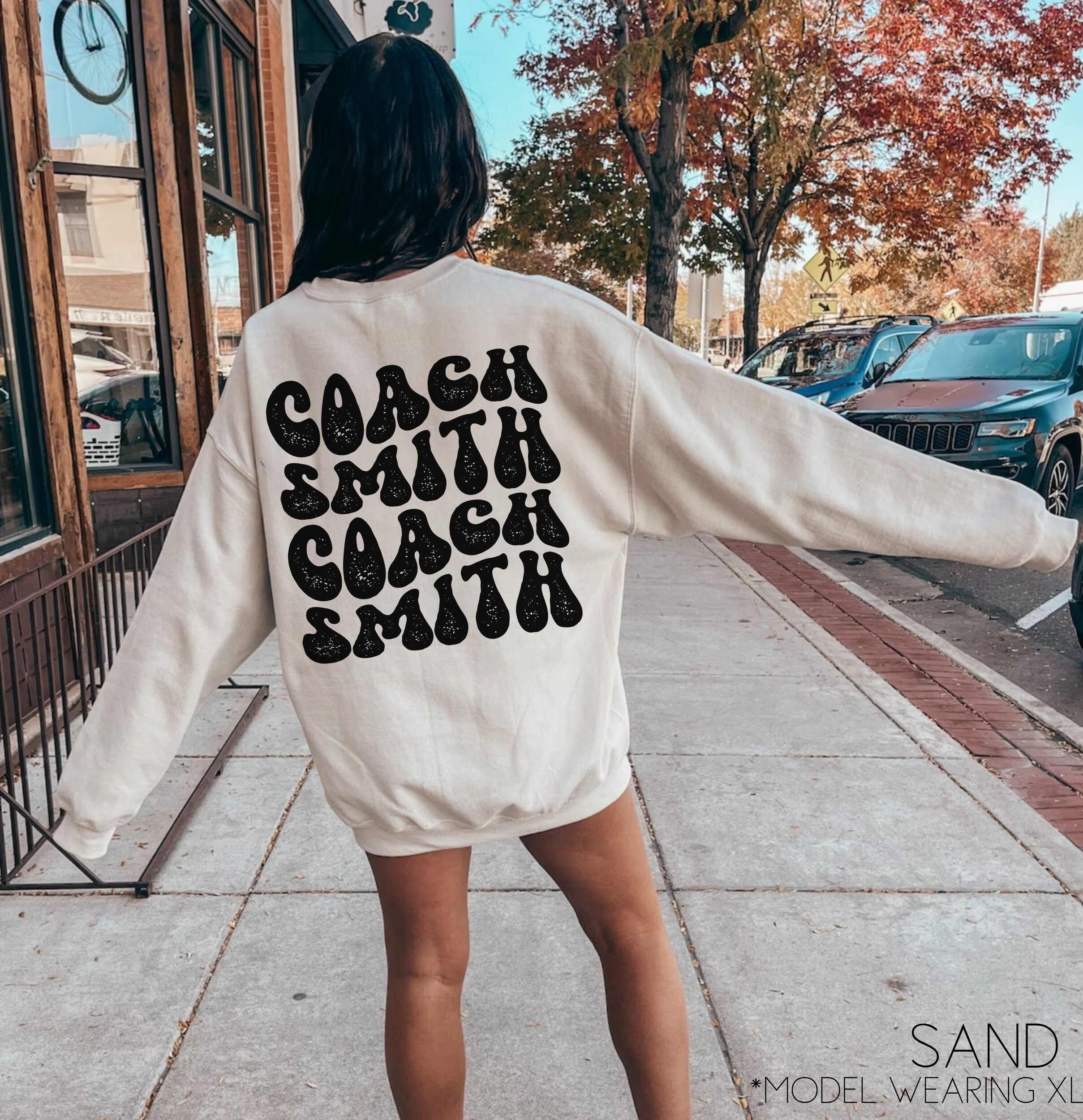 Custom Coach Sweatshirt Personalized Coach Shirt School Team Crewneck ...