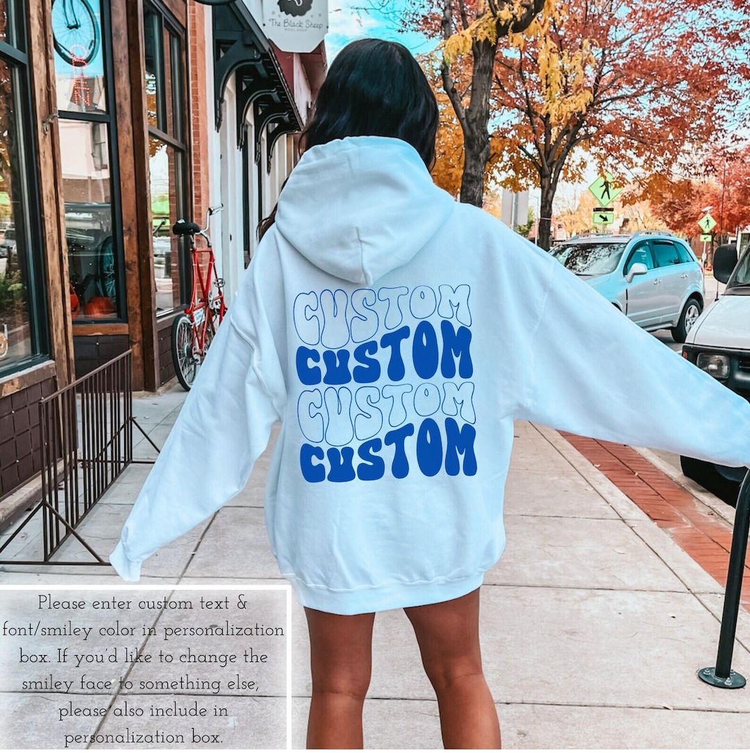 Custom Sweatshirt Custom University Hoodie Personalized College Gift ...