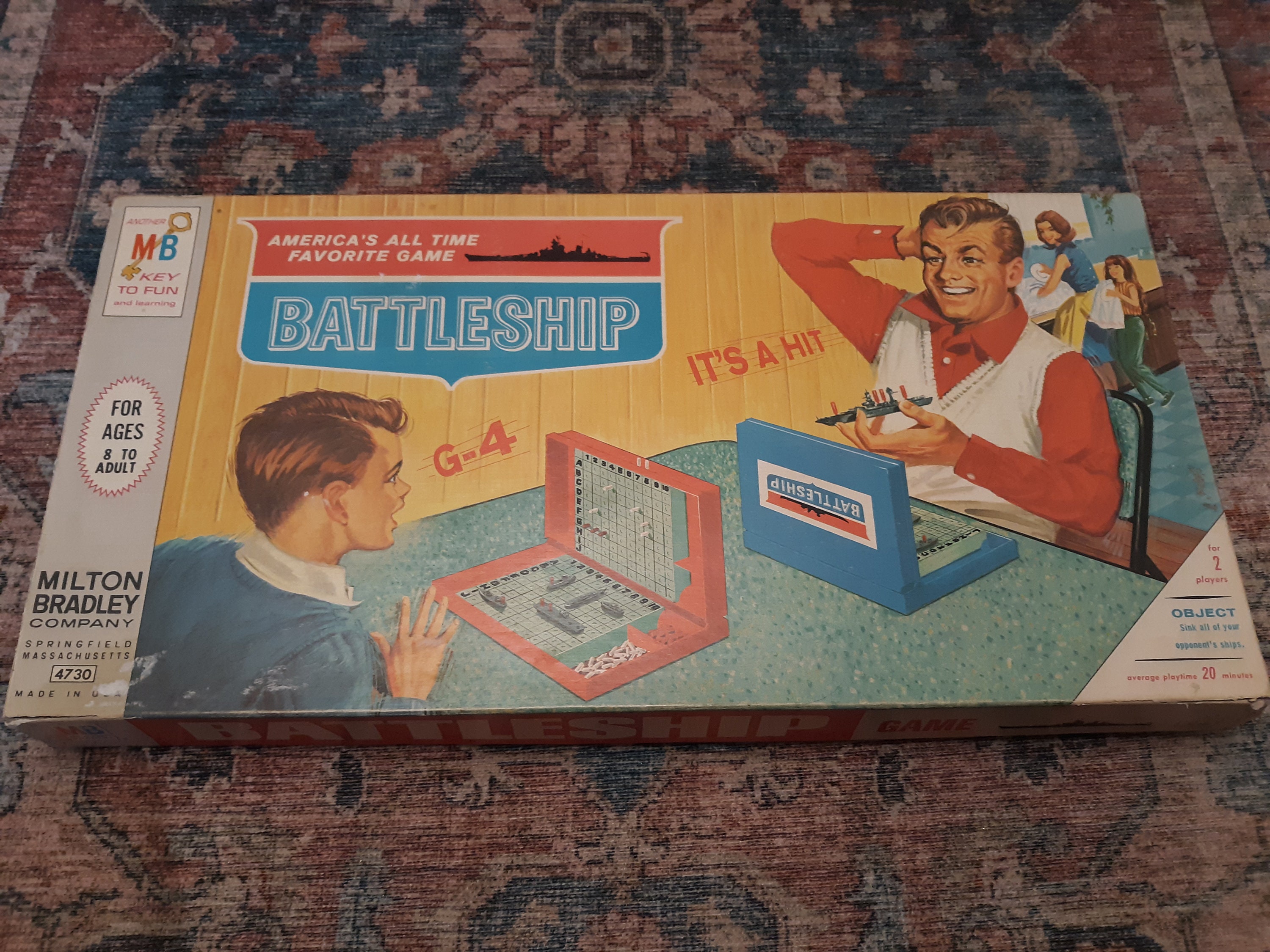 1967 Battleship Board Game Milton Bradley the Politically Incorrect One ...