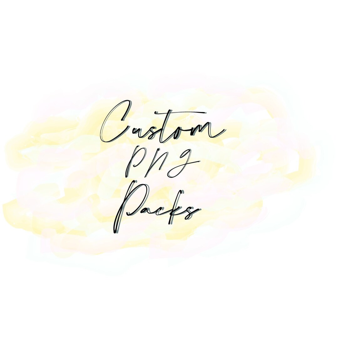 Personalized PNG Packs - Etsy