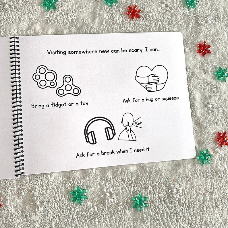 Wintertime Social Story & Coloring Book Social and Emotional - Etsy