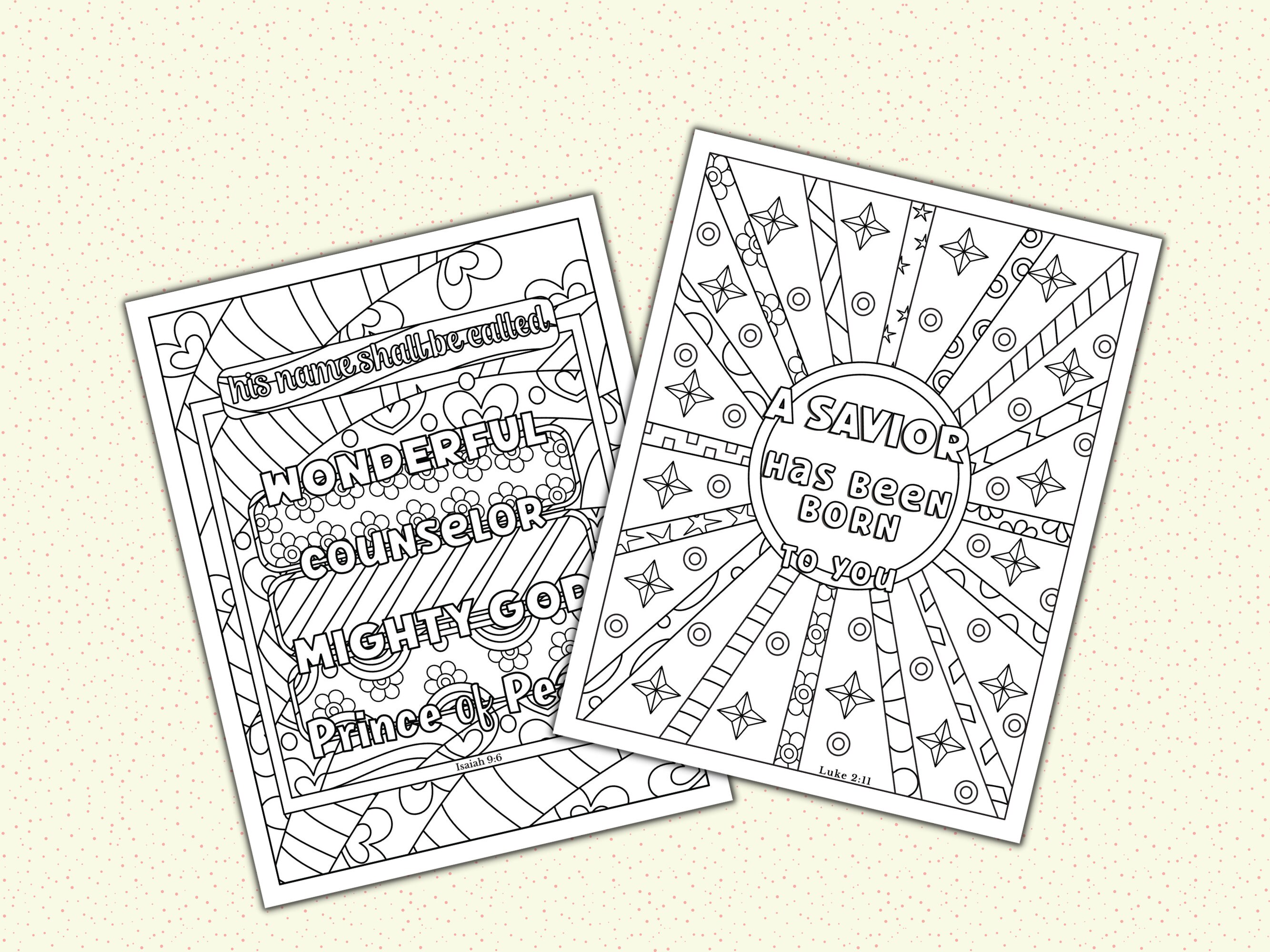 Christmas Nativity Bible Verse Coloring Pages for Christian Kids Home ...