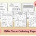 6 Bible Verse Coloring Pages for Kids, Printable Sunday School ...