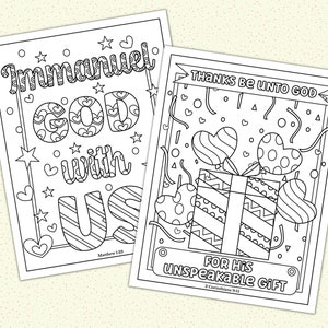 Christmas Nativity Bible Verse Coloring Pages for Christian Kids Home ...