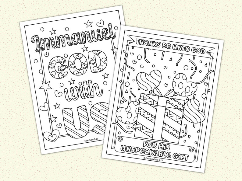 Christmas Nativity Bible Verse Coloring Pages for Christian Kids Home ...