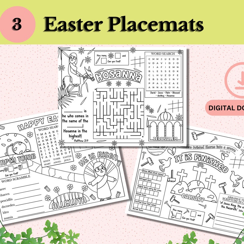 Easter Placemats - Etsy
