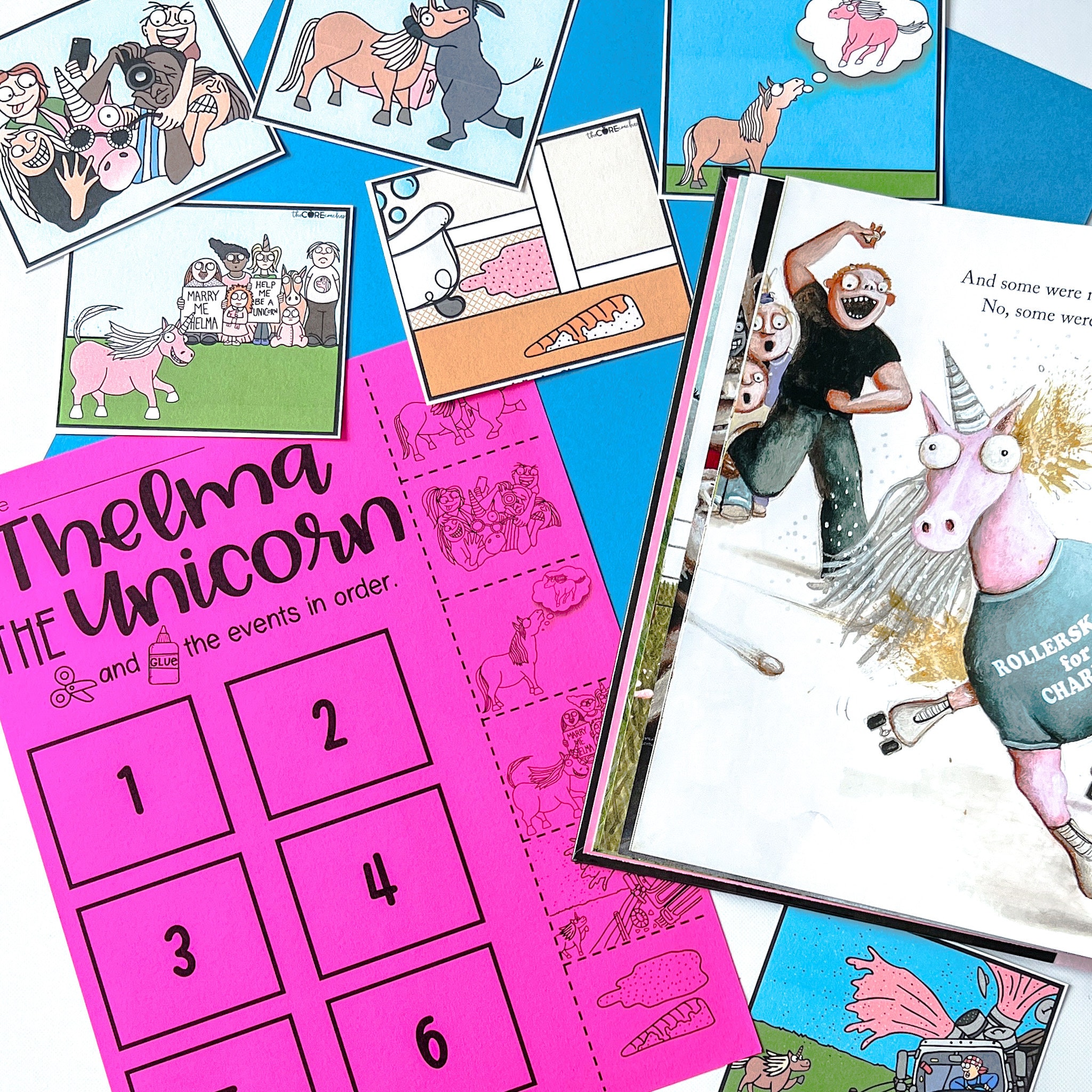 Thelma the Unicorn Reading Comprehension Activities for Preschool - Etsy
