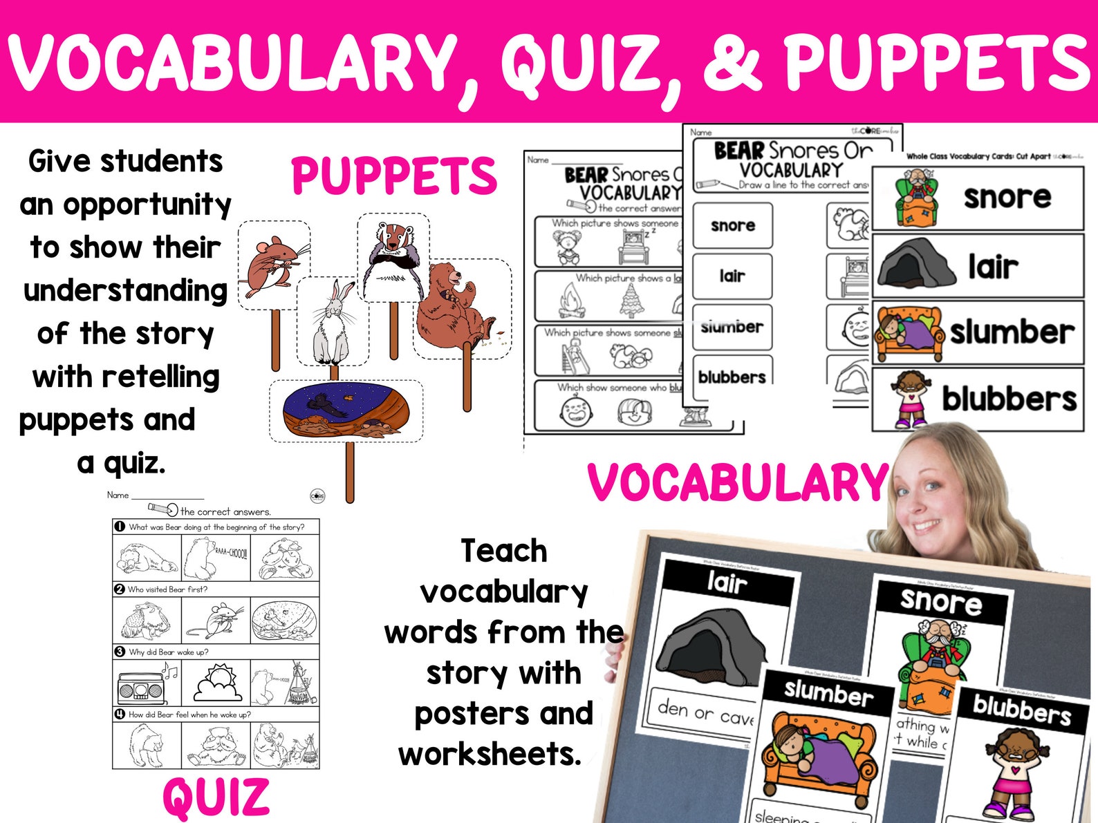 Bear Snores on Book Companion for Preschool Bear Snores on Prek Writing ...