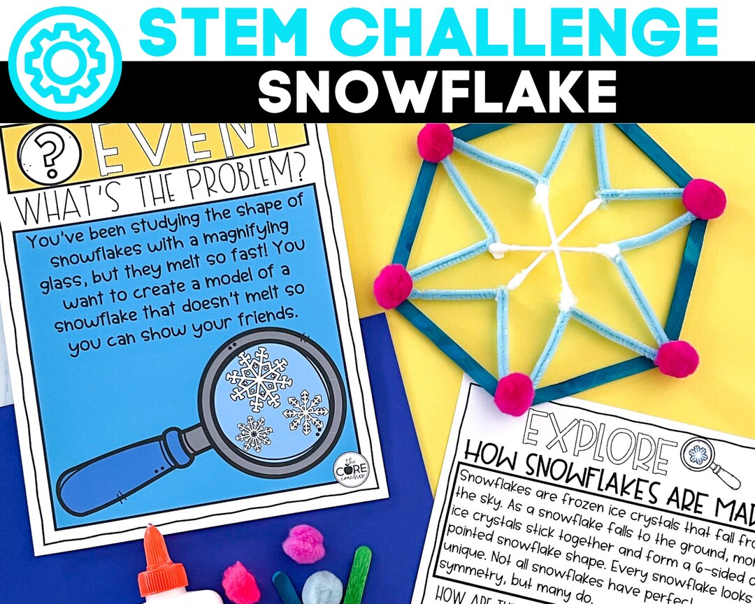Snowflake Preschool STEM Snowflake STEM for Prek Snowflake STEM Project ...