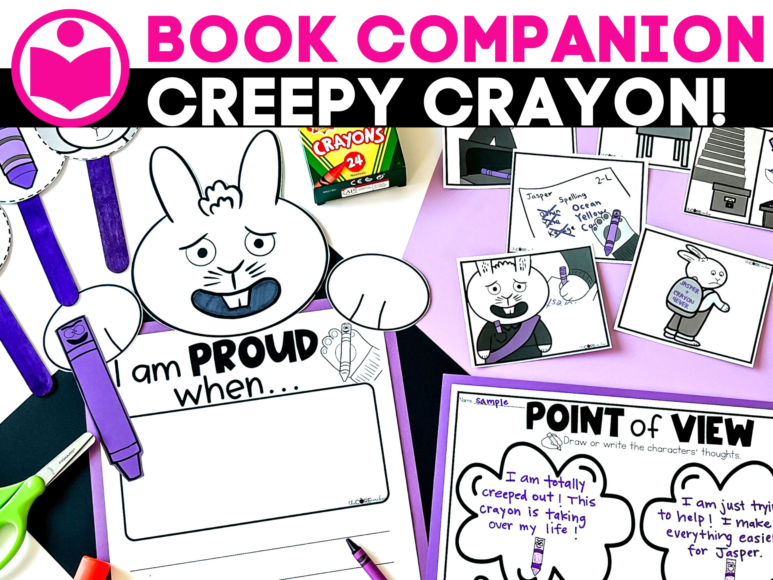 Creepy Crayons Preschool Book Companion - Etsy