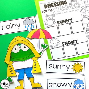 Froggy Gets Dressed Preschool Book Companion and Weather Activities - Etsy