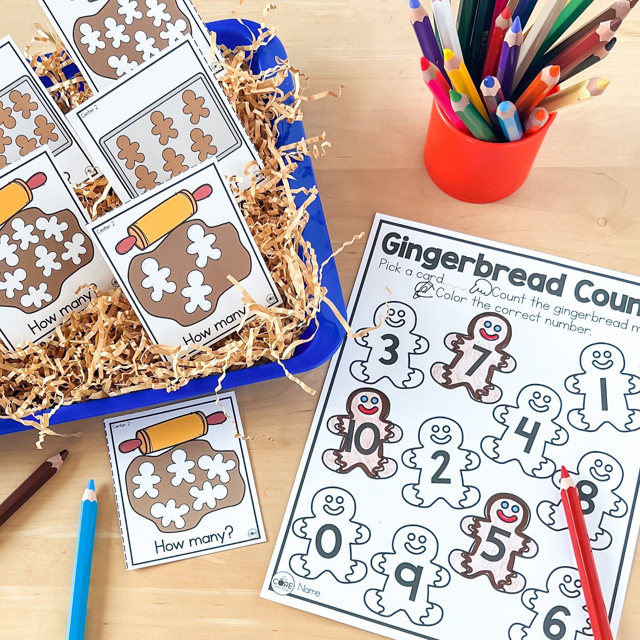 Gingerbread Man Preschool Centers - Etsy