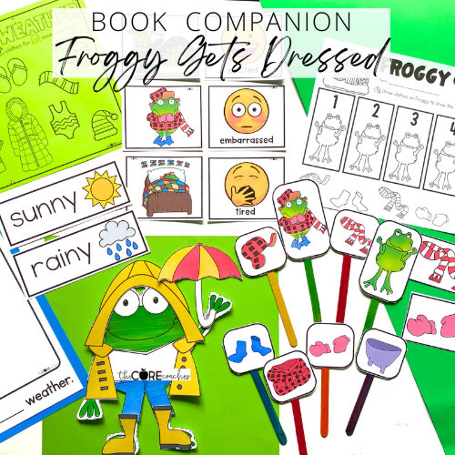 Froggy Gets Dressed Preschool Book Companion and Weather Activities - Etsy
