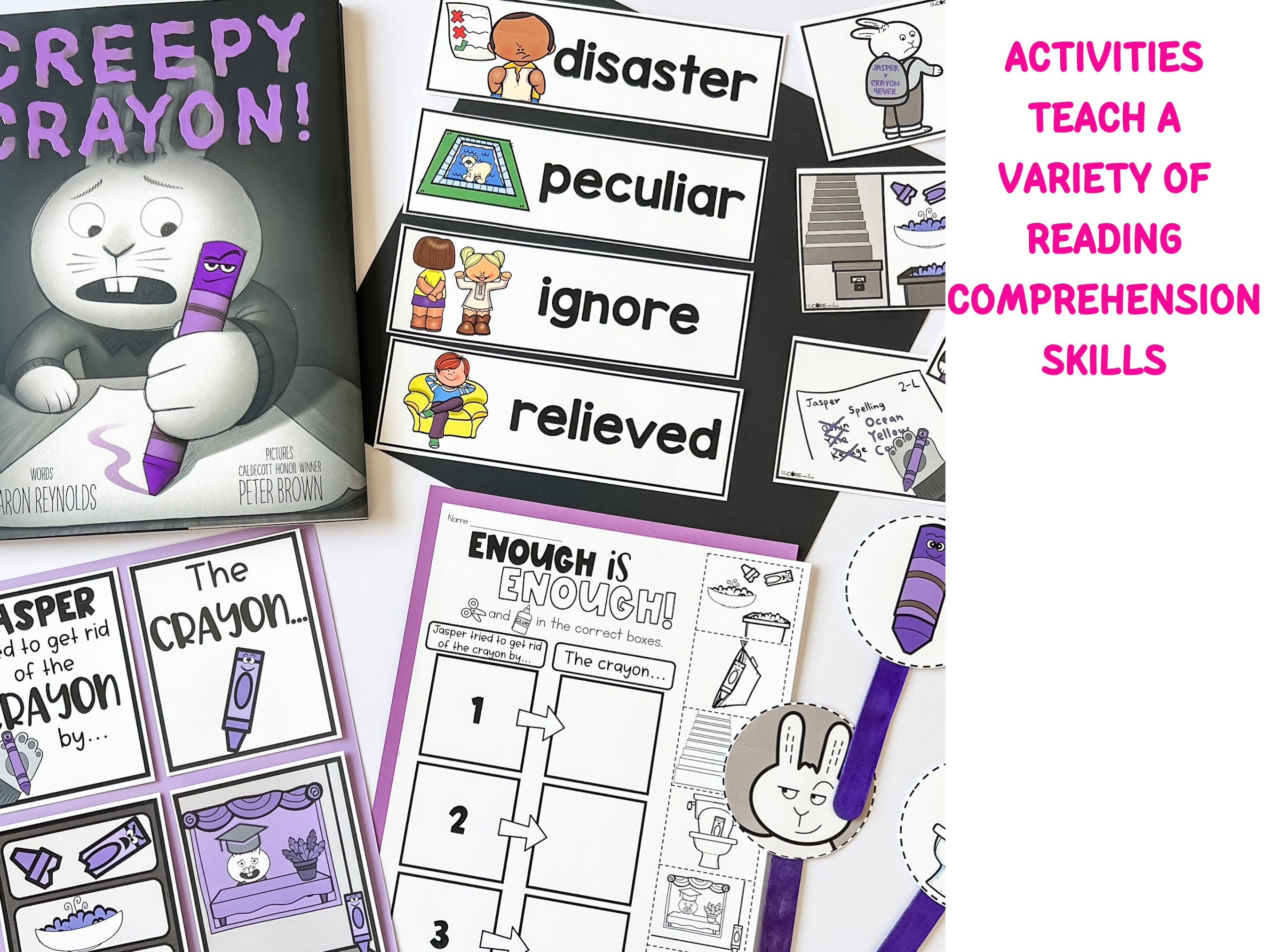 Creepy Crayons Preschool Book Companion - Etsy