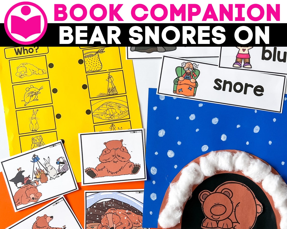 Bear Snores on Book Companion for Preschool Bear Snores on Prek Writing ...