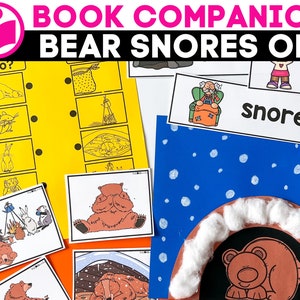Bear Snores on Book Companion for Preschool Bear Snores on Prek Writing ...
