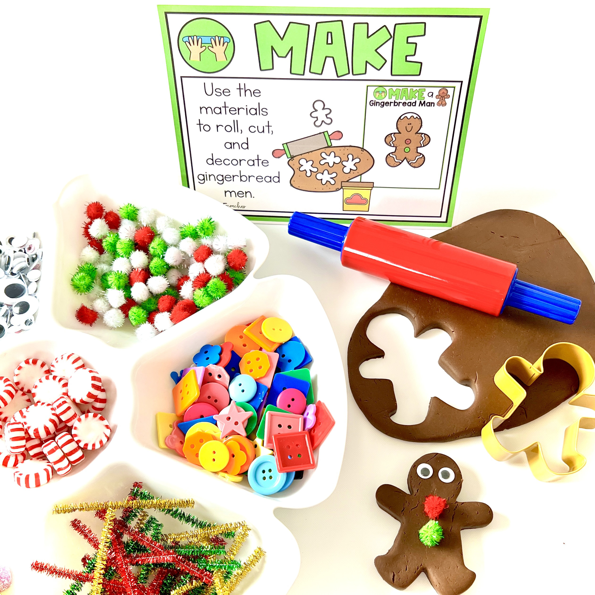 Gingerbread Man Preschool Stations Gingerbread Man Science - Etsy