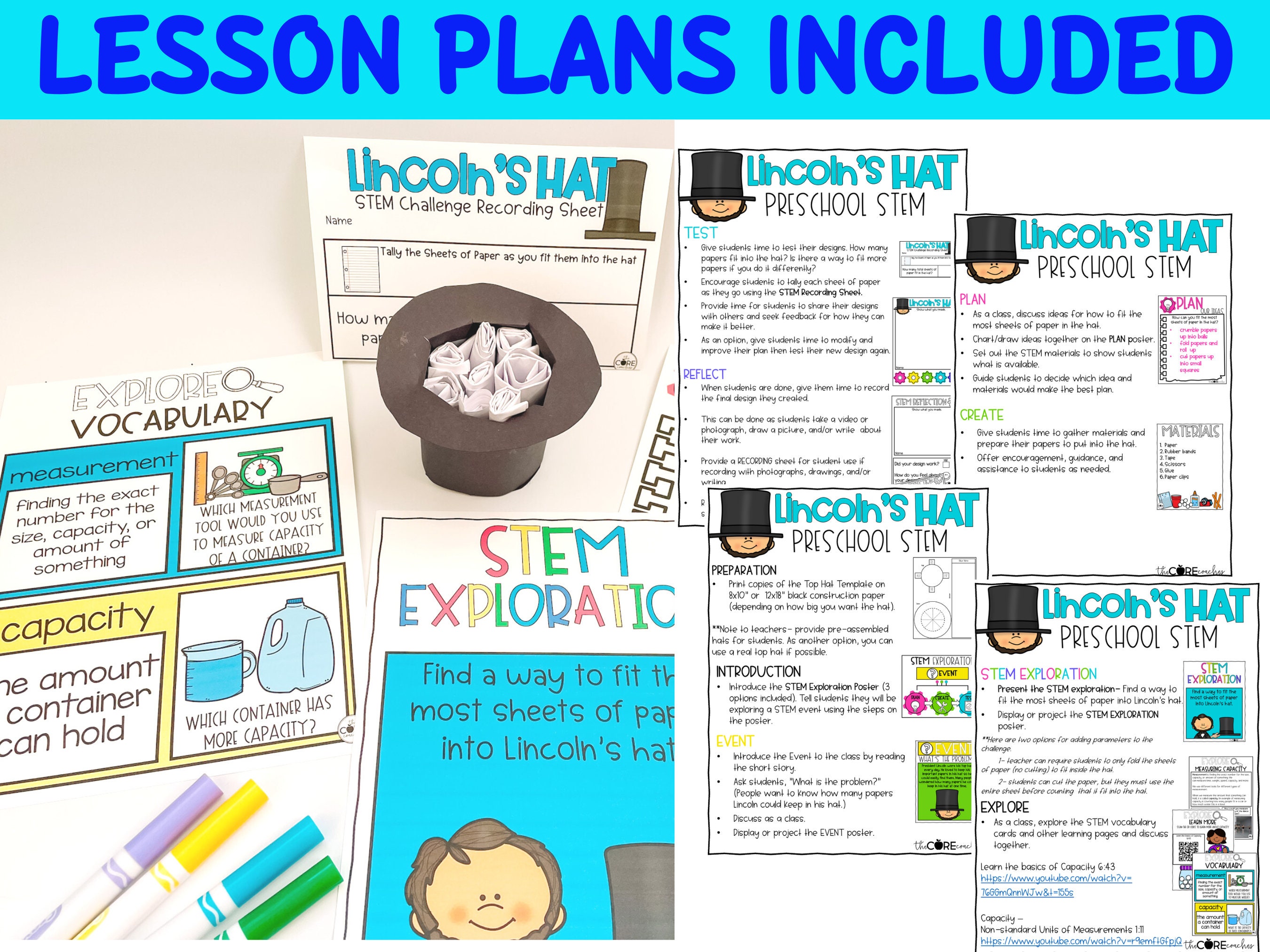 February STEM Preschool STEM Prek STEM President's Day Stem for ...