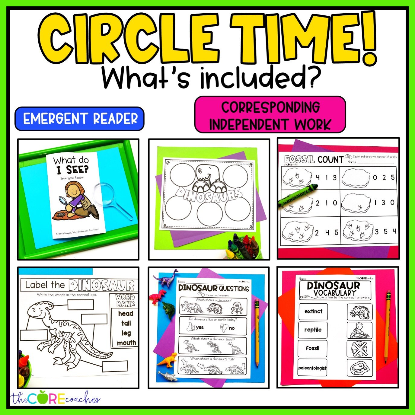 Dinosaur Circle Time Activities for Preschool - Etsy