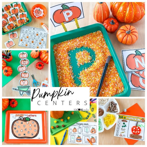 Pumpkin Math and Literacy Centers for Preschool - Etsy