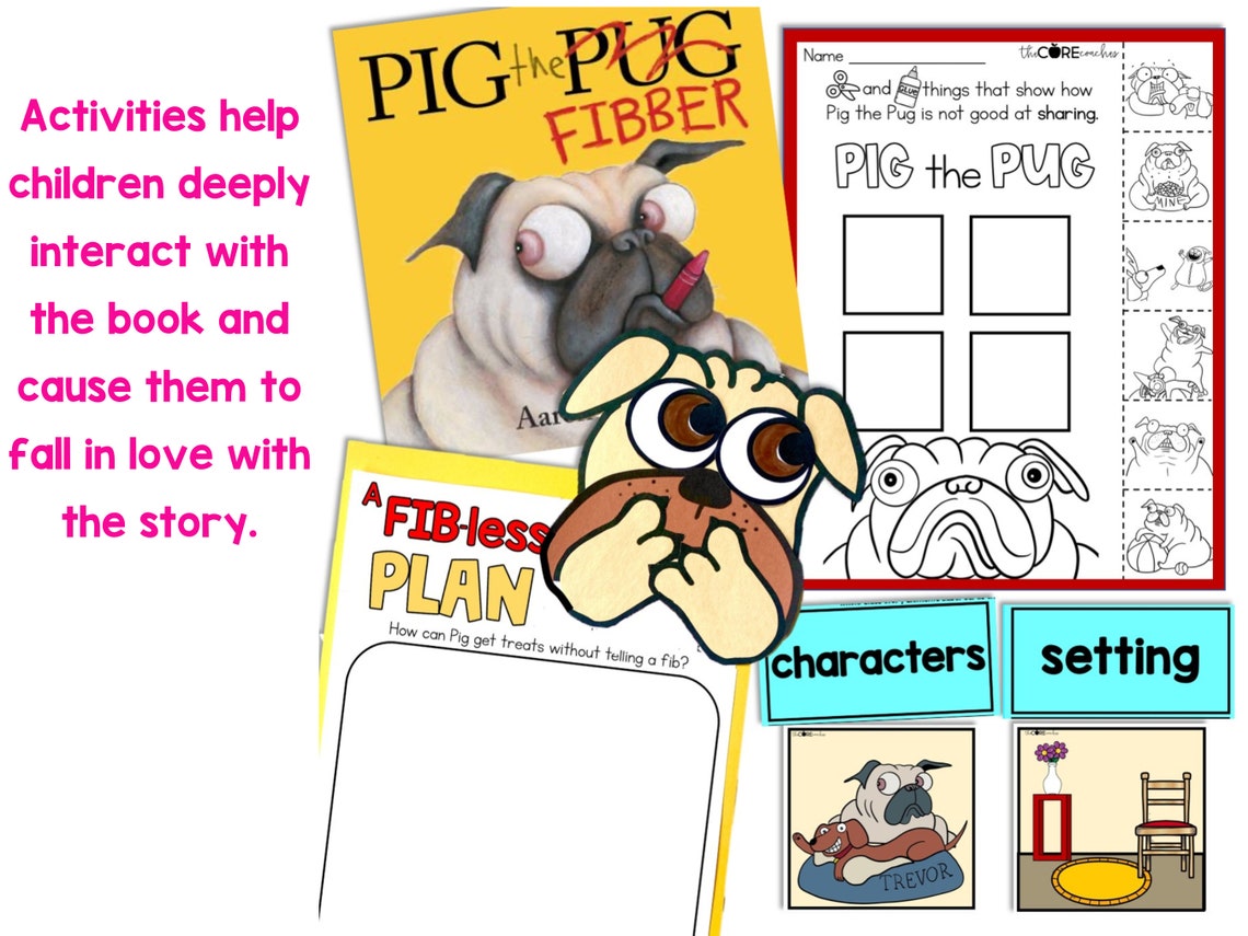 Pig the Fibber Preschool Book Companion Pig the Fibber Prek Writing ...