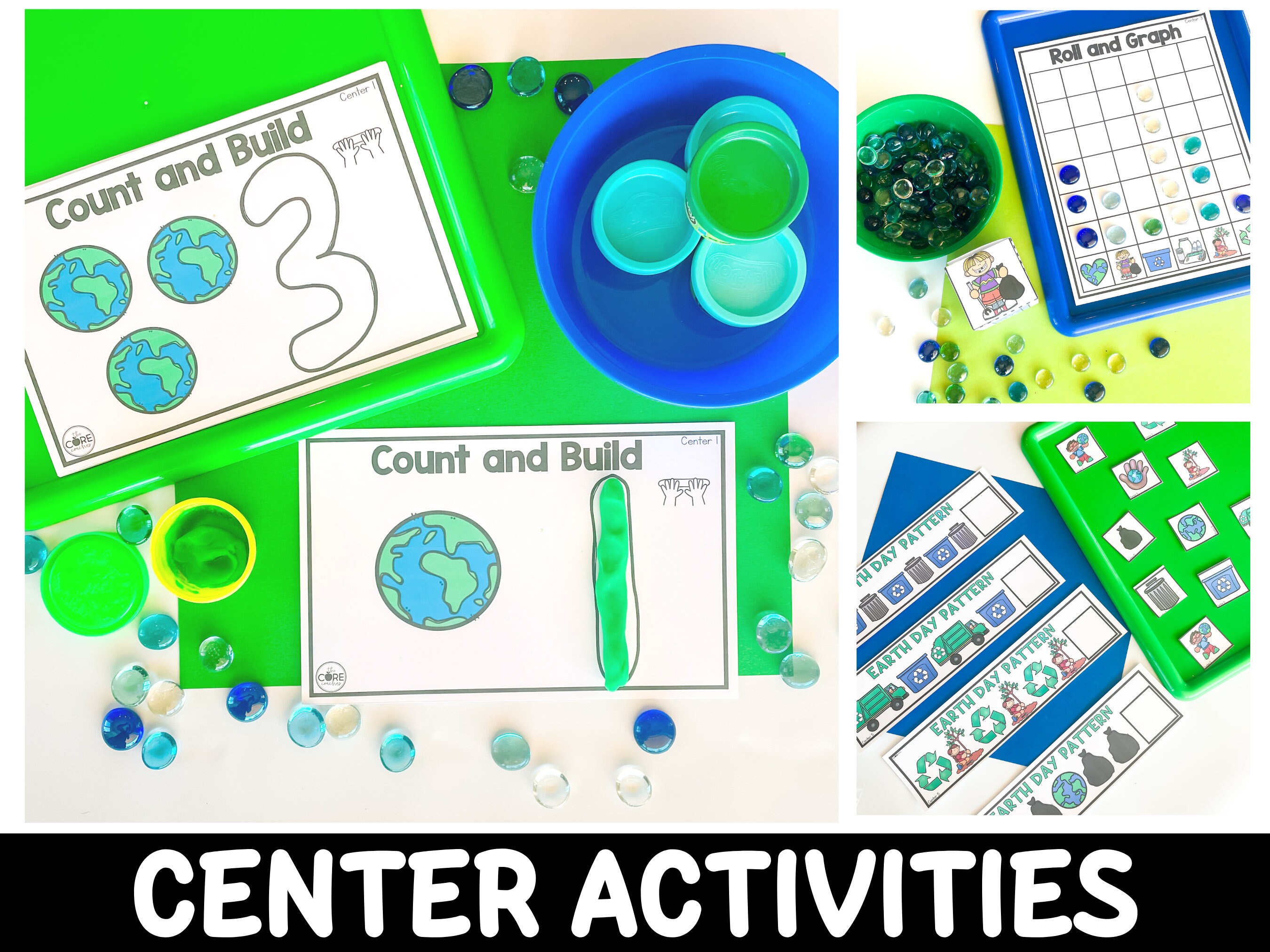 Earth Day Math and Literacy Centers for Preschool - Etsy