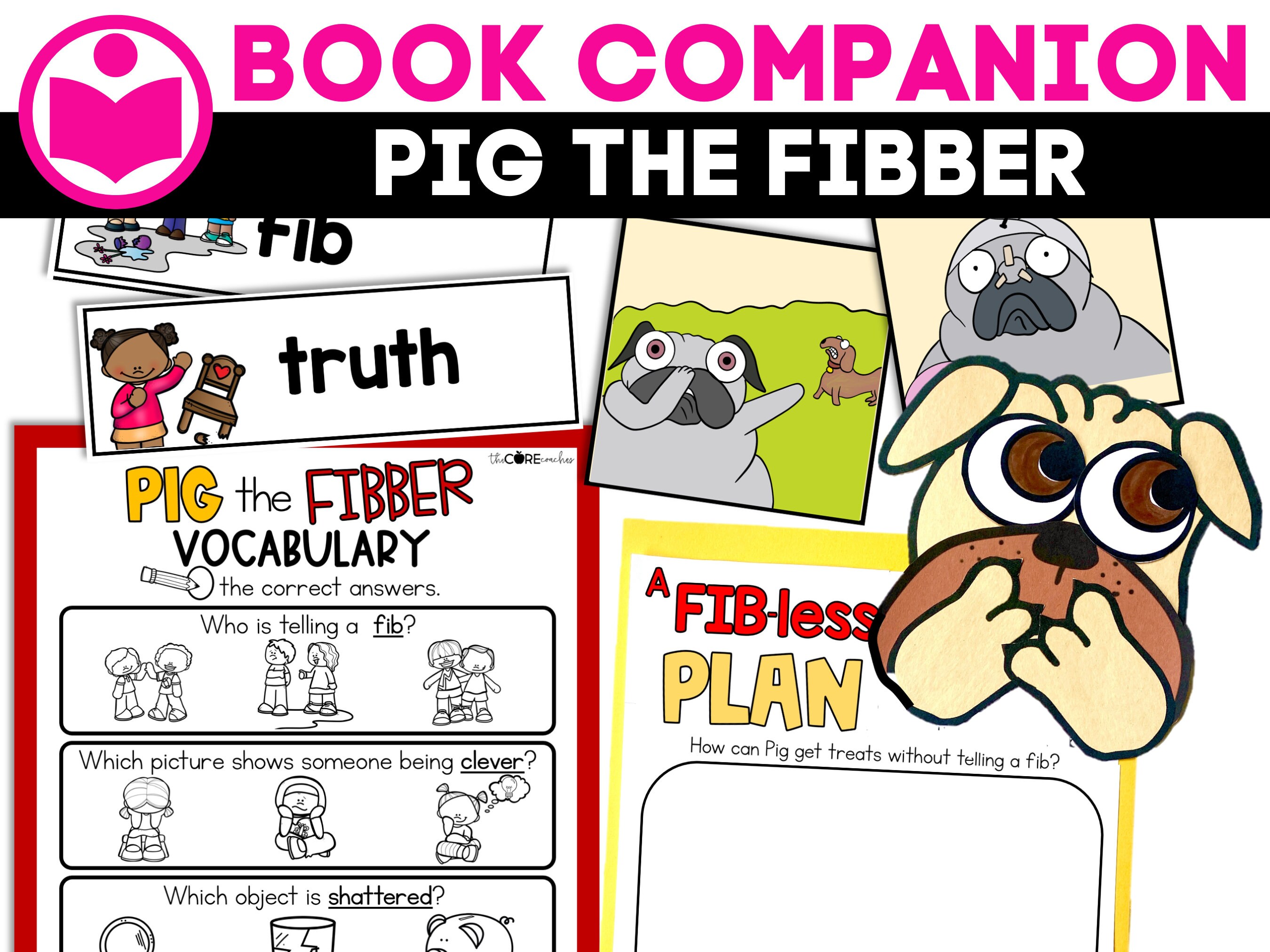 Pig the Fibber Preschool Book Companion Pig the Fibber Prek Writing ...