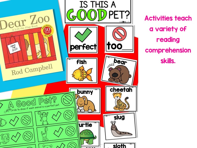 Dear Zoo Book Companion for Preschool Zoo Animal Prek Writing Activity ...