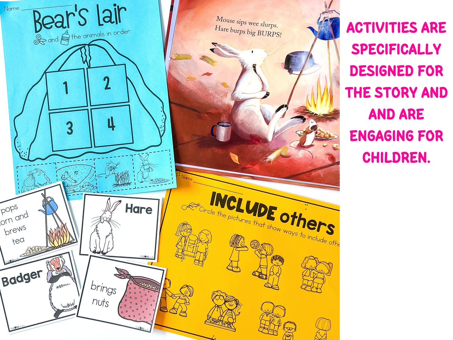 Bear Snores on Book Companion for Preschool Bear Snores on Prek Writing ...