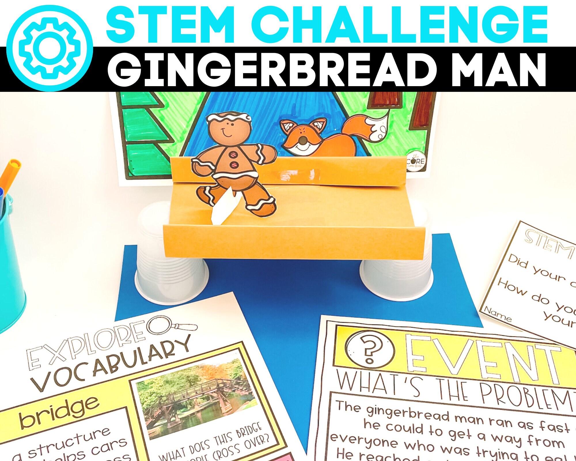 Gingerbread Man STEM Activity for Prek - Etsy