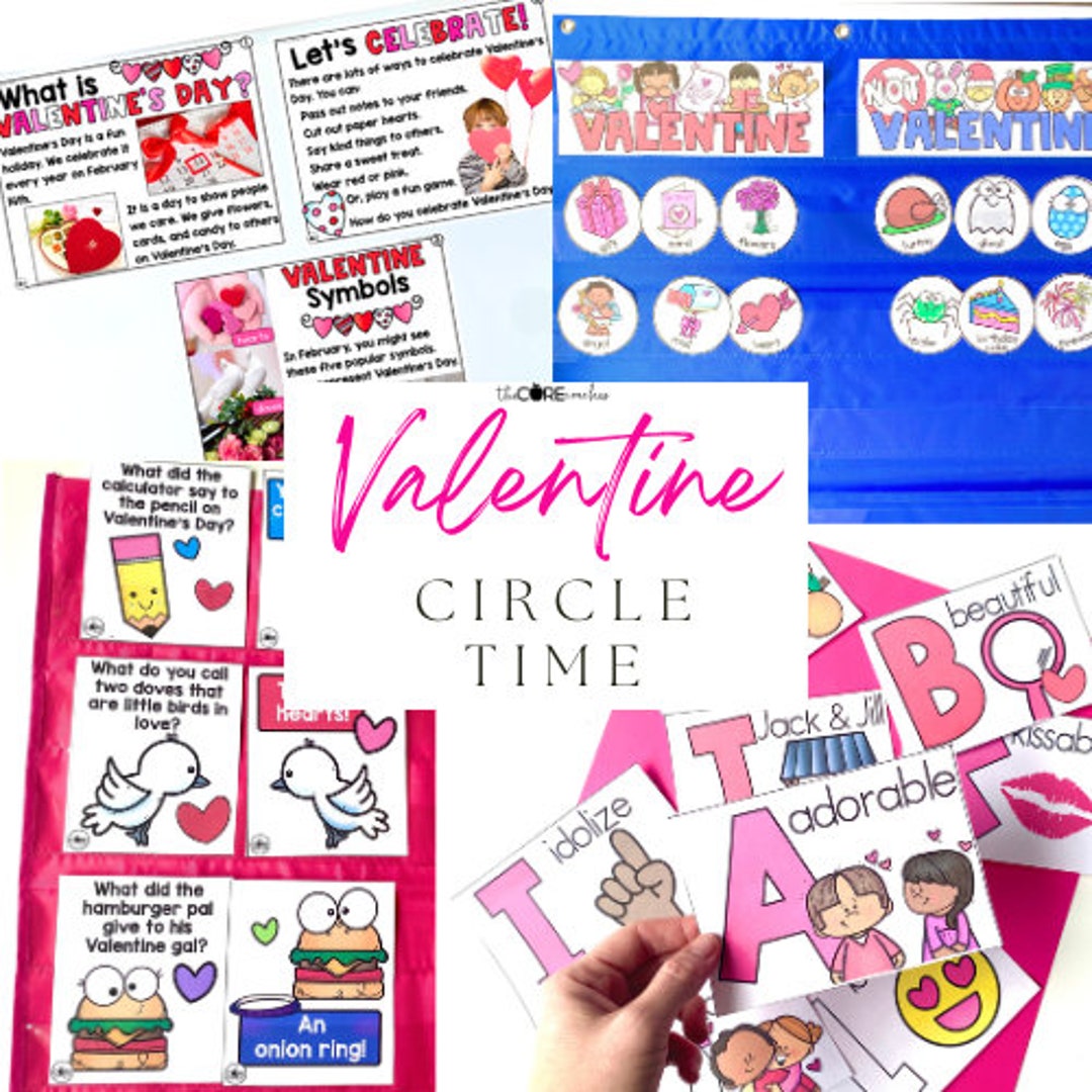 Valentine Circle Time Activities for Preschool - Etsy