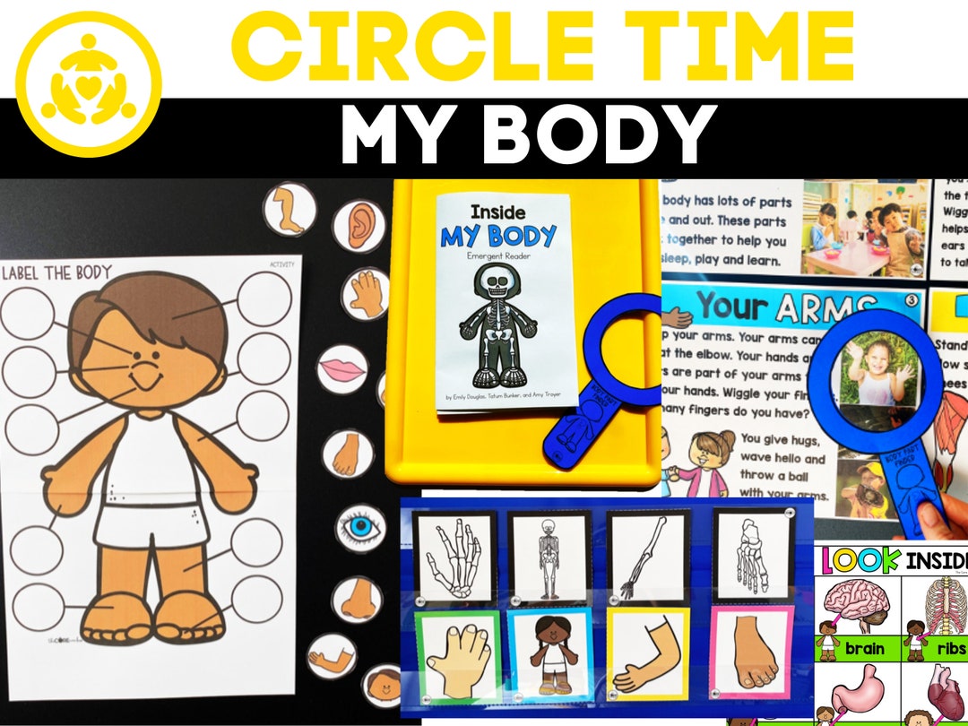 My Body Circle Time Activities for Preschool Prek Body Parts - Etsy