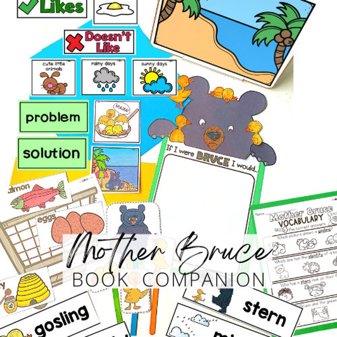 Mother Bruce PREK Book Companion and Spring Read Aloud Activities - Etsy